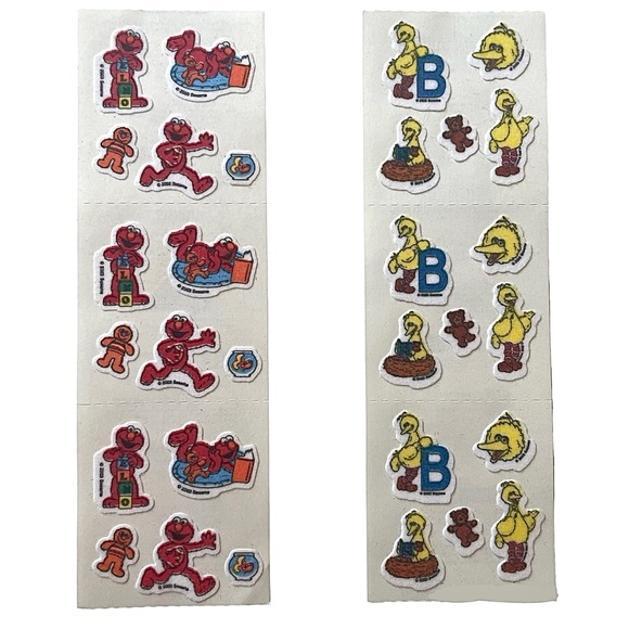 Sesame Street | Other | Vintage Sesame Street Stickers Sandylion Elmo ...